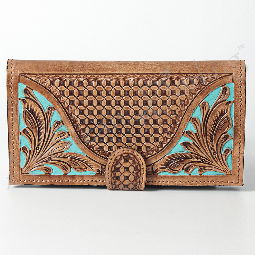 AD American Darling Wallet Hand Tooled Genuine Leather Western Women ...