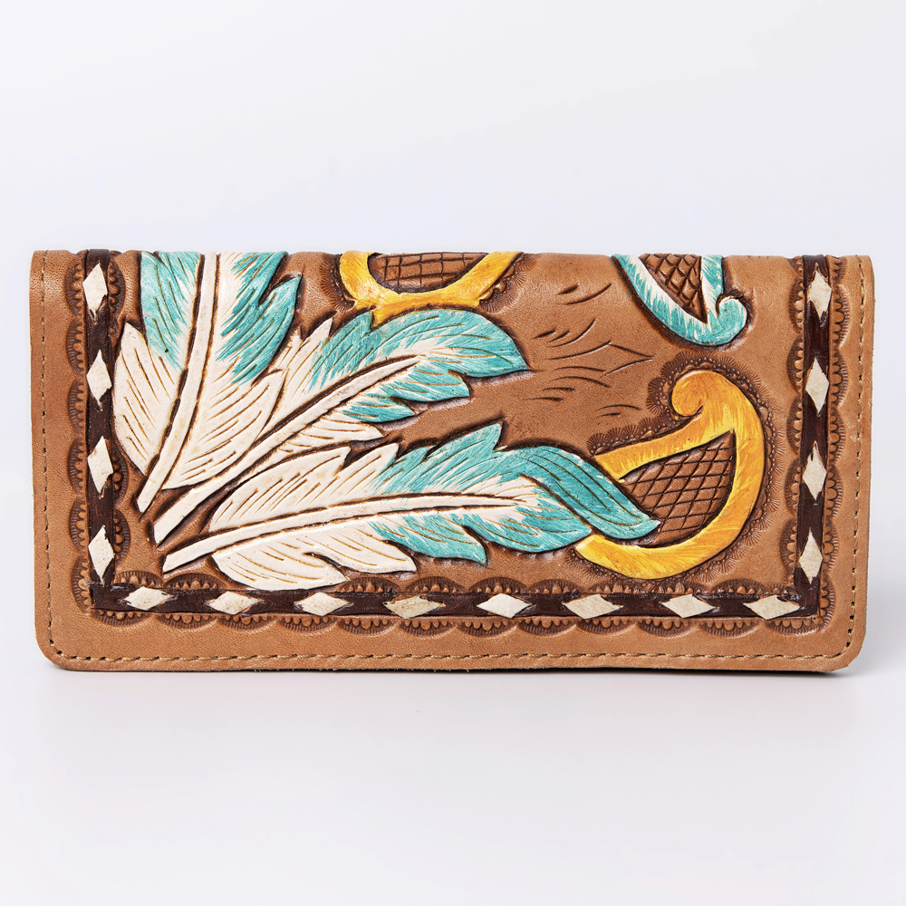 AD American Darling Wallet Hand Tooled Genuine Leather Western Women ...