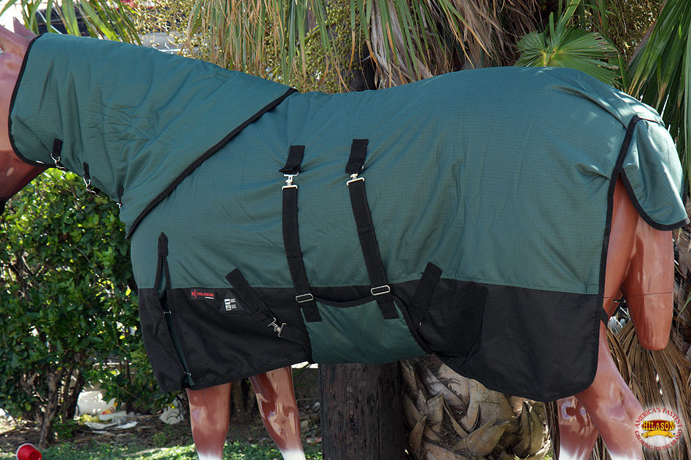 HI Hilason 1200D Waterproof Winter Horse Blanket Neck Cover Belly Wrap ...