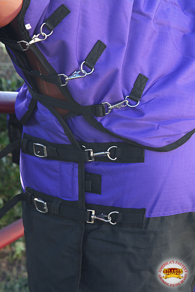 HI Hilason 1200D Waterproof Winter Horse Blanket Neck Cover Belly Wrap ...