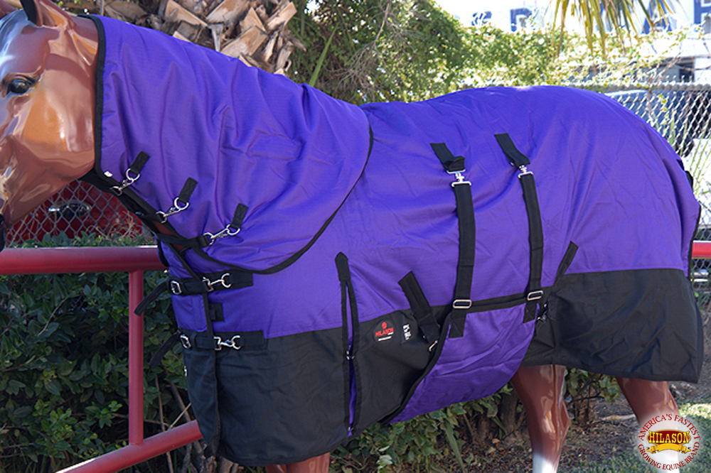 HI Hilason 1200D Waterproof Winter Horse Blanket Neck Cover Belly Wrap ...