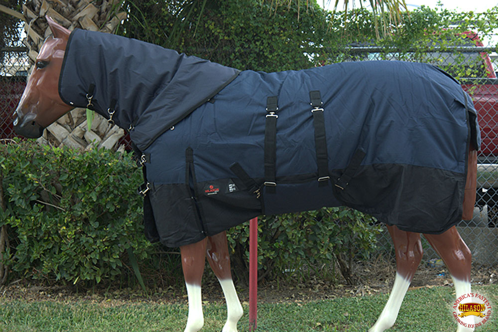 HI Hilason 1200D Waterproof Winter Horse Blanket Neck Cover Belly Wrap ...