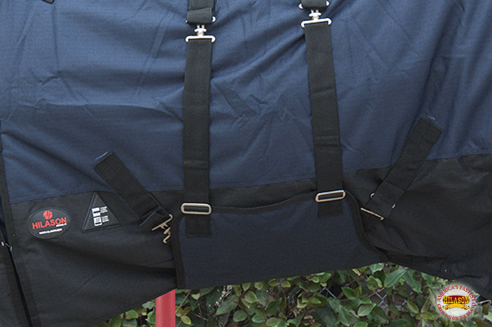 HI Hilason 1200D Waterproof Winter Horse Blanket Neck Cover Belly Wrap ...
