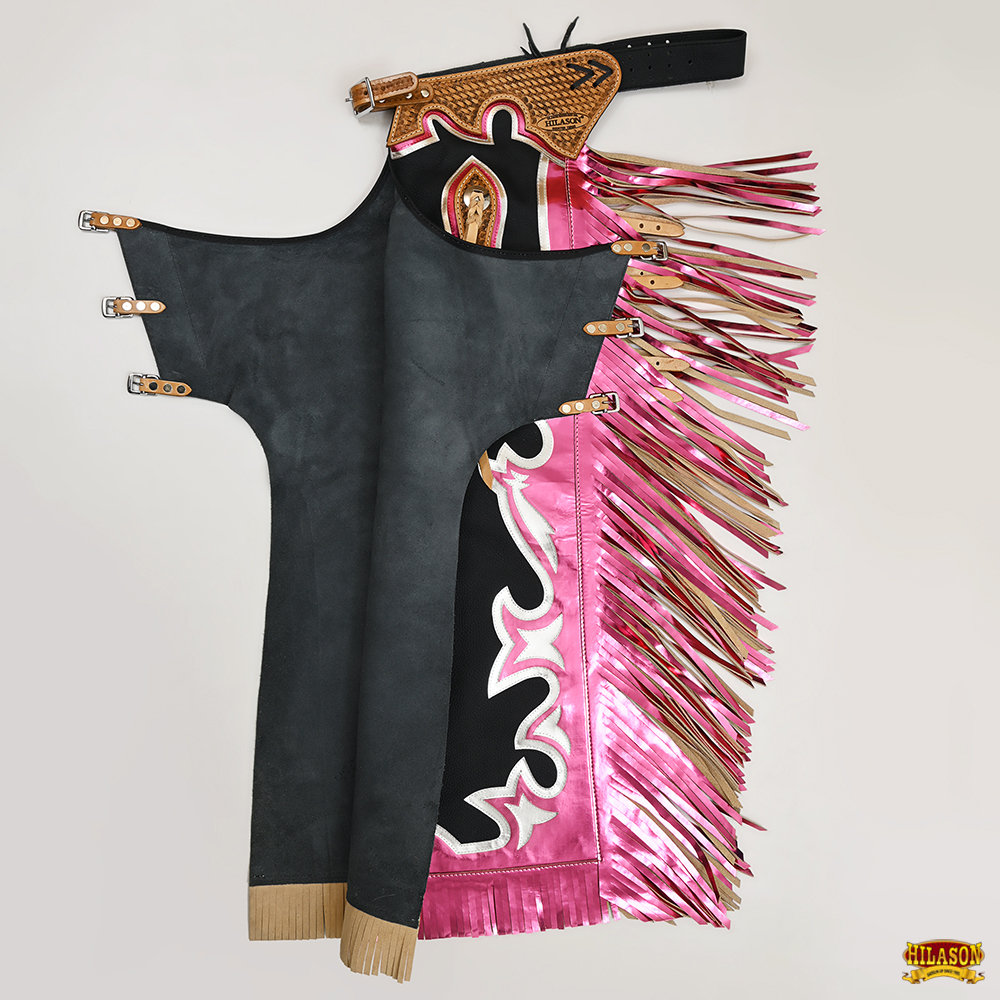 Ch900 HILASON Bull Riding Genuine Leather Rodeo Western Chaps Brown for ...